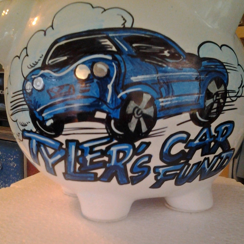 Car Piggy Bank - Etsy