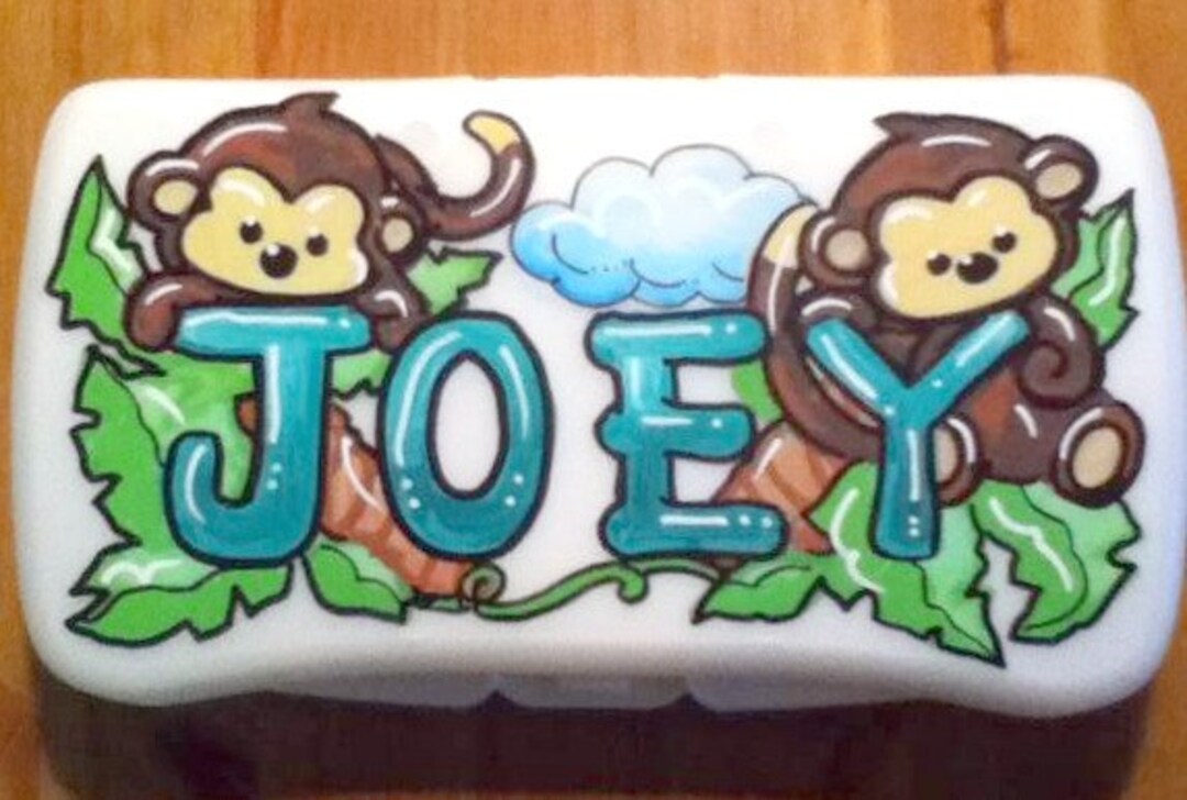 Baby Wipes Travel Case Personalized Boy Monkeys Jacana Style ...