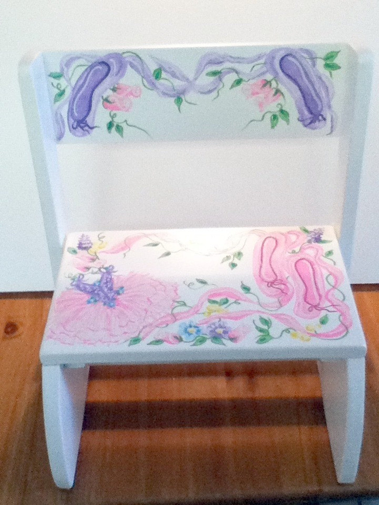 Handpainted Flip Stool Ballet Theme Step Stool - Etsy