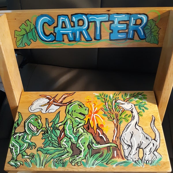 Dinosaurs Step Stool - Etsy
