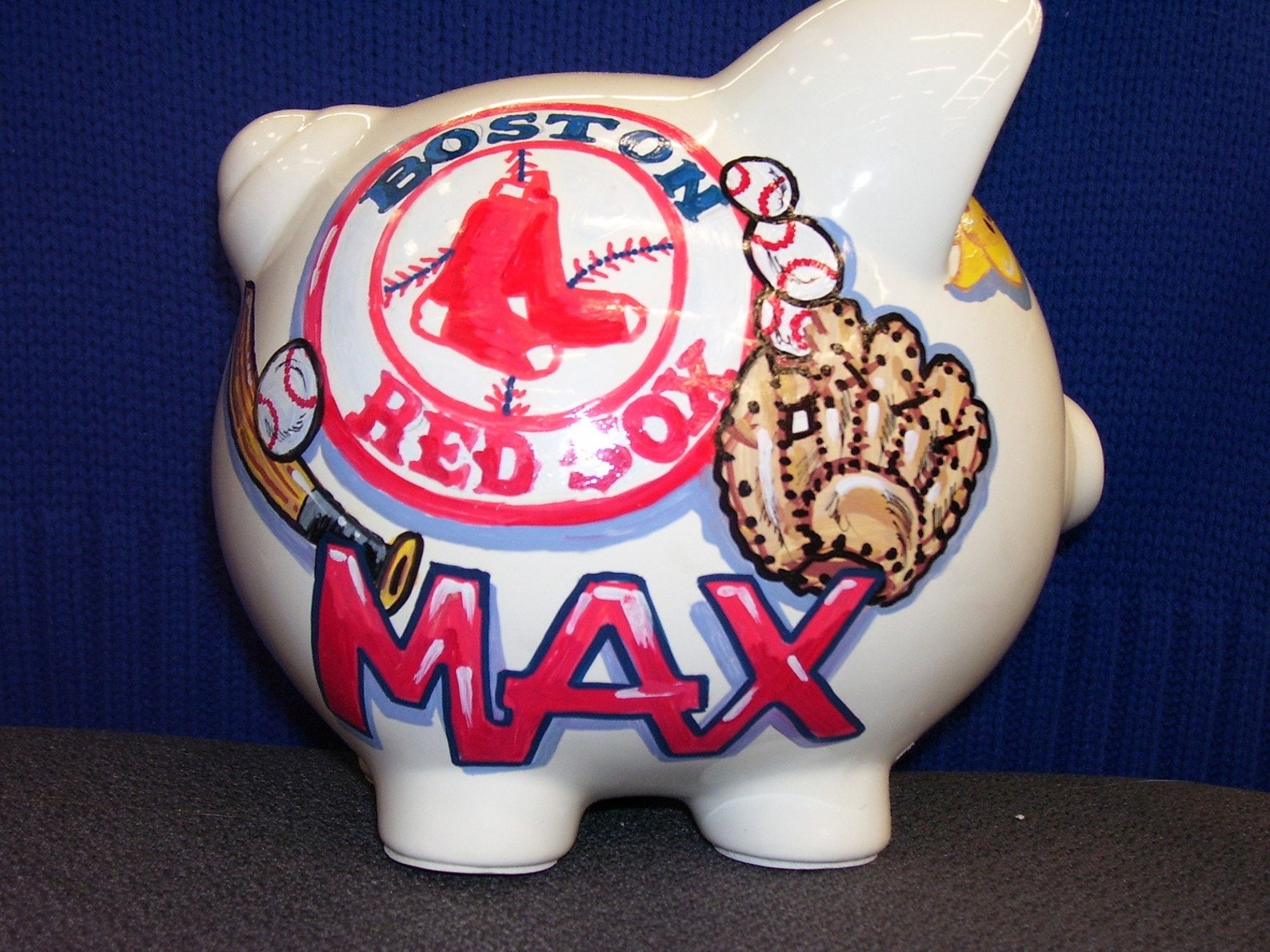 Personalized Piggy Bank Sports Custom Art in the Football Team of Your ...