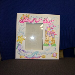 Picture Frame - Hand Painted and Personalized Princess Theme - Etsy