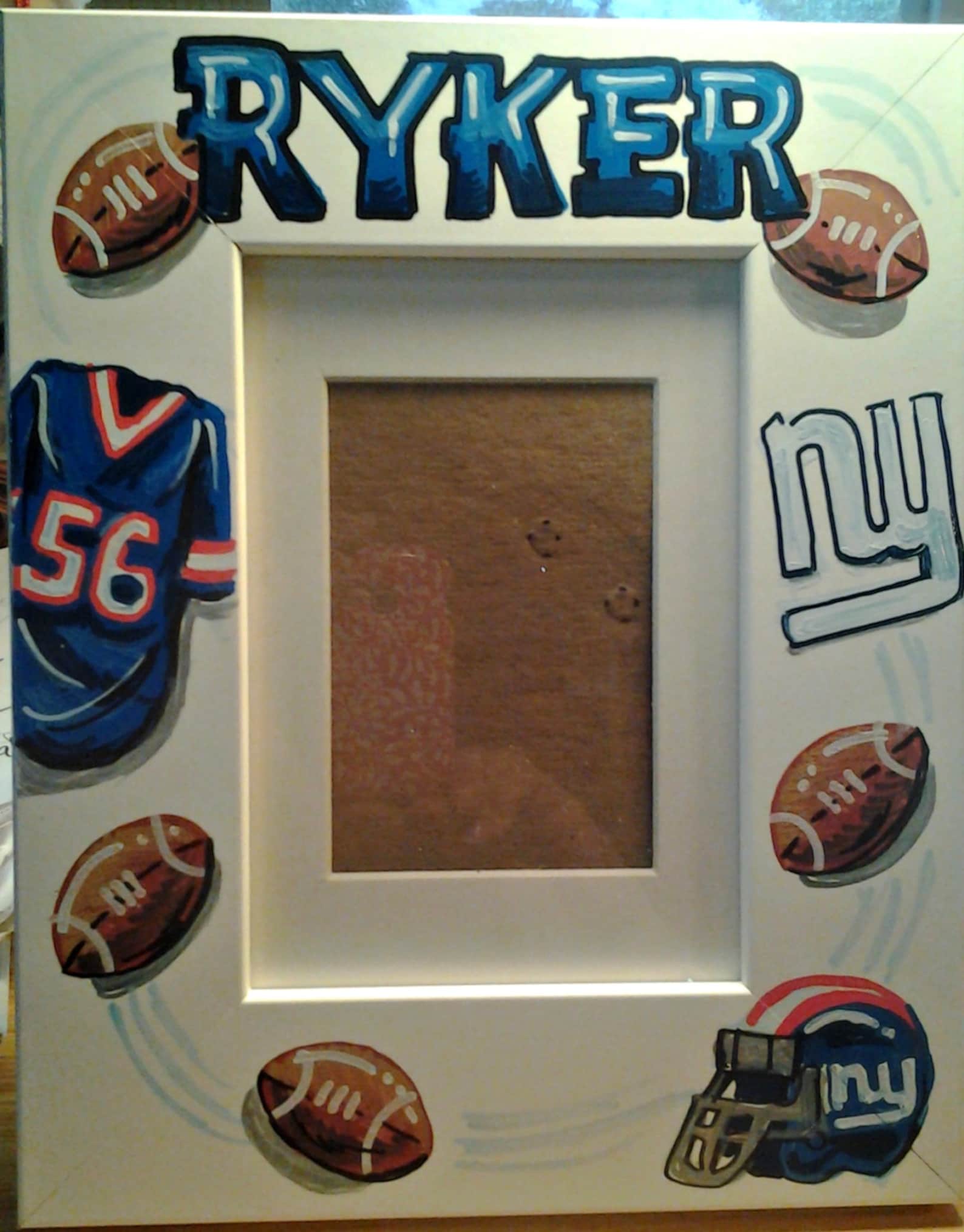 Picture Frame Custom Sports Team Personalized and Handpaintedart 4 X 6 ...