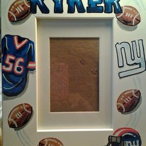 Picture Frame Custom Sports Team Personalized and Handpaintedart 4 X 6 ...