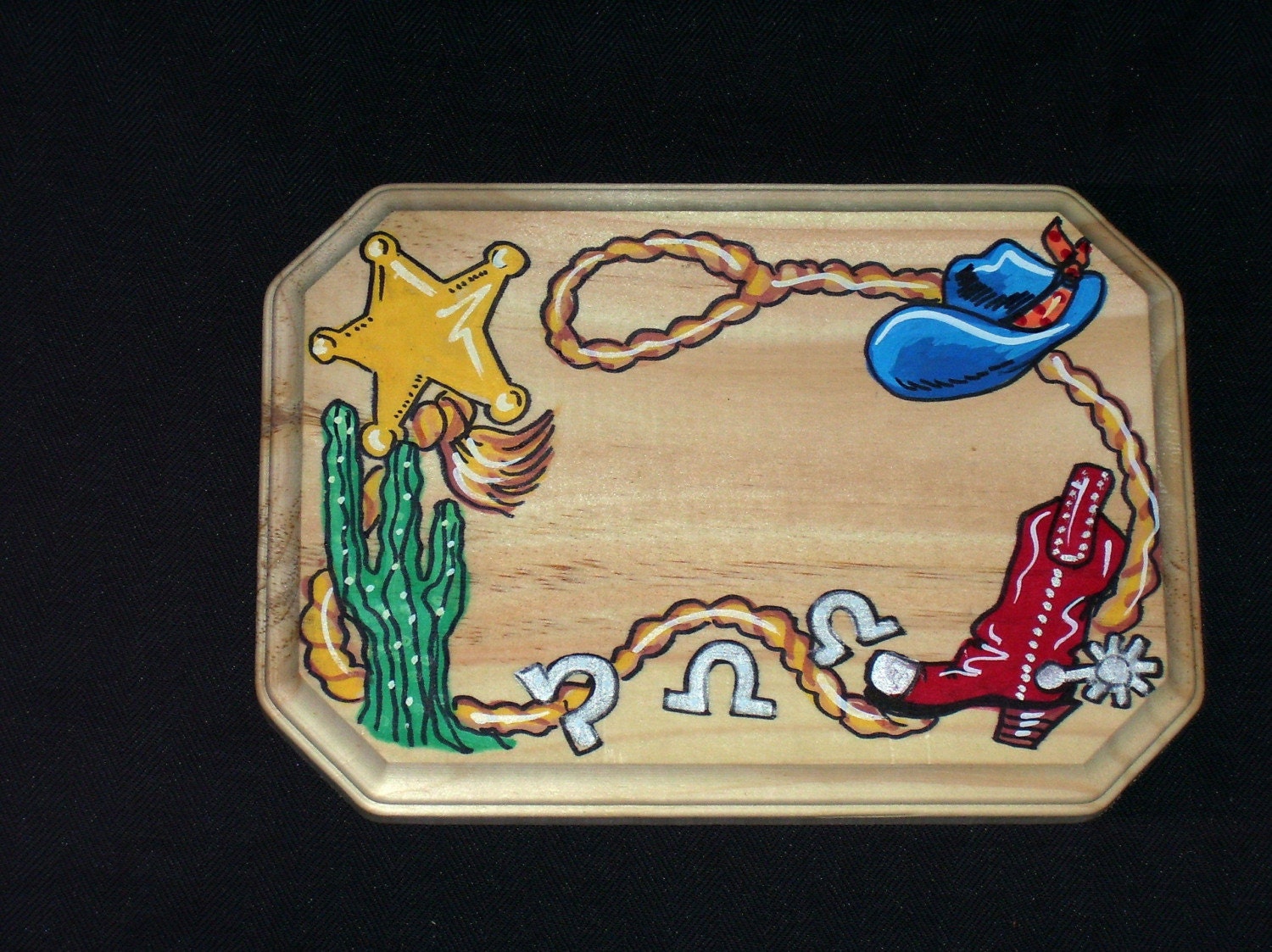 Personalized Cowboy Plaque Door Sign Handpainted Wall Hanging - Etsy