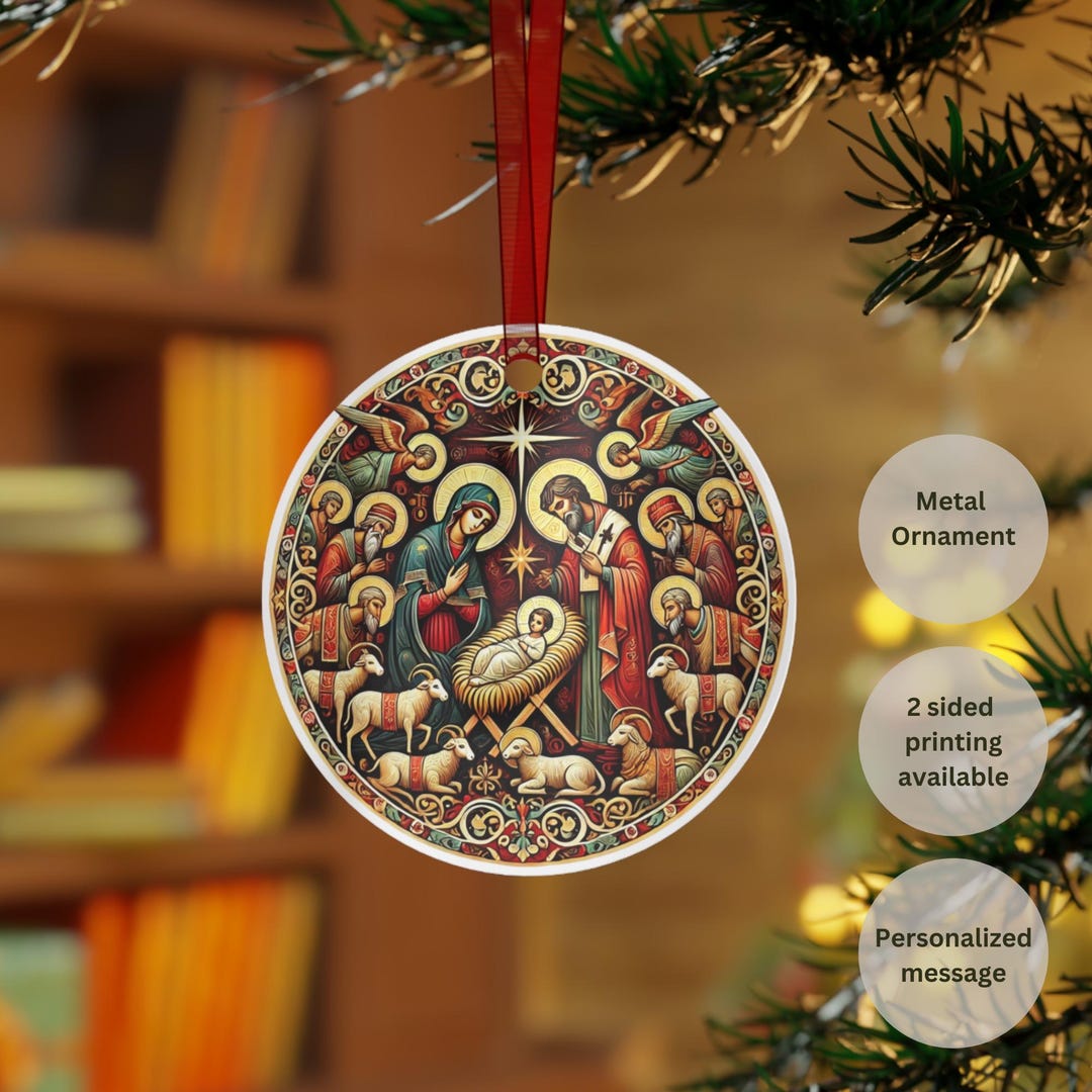 Nativity Christmas Ornament, Christmas Holiday Decorating, Jesus ...