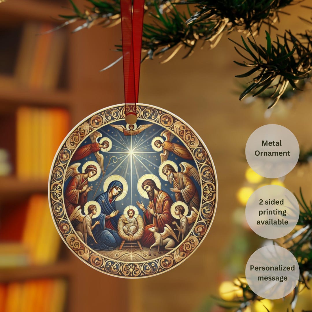 Nativity Christmas Ornament, Christmas Holiday Decorating, Jesus ...