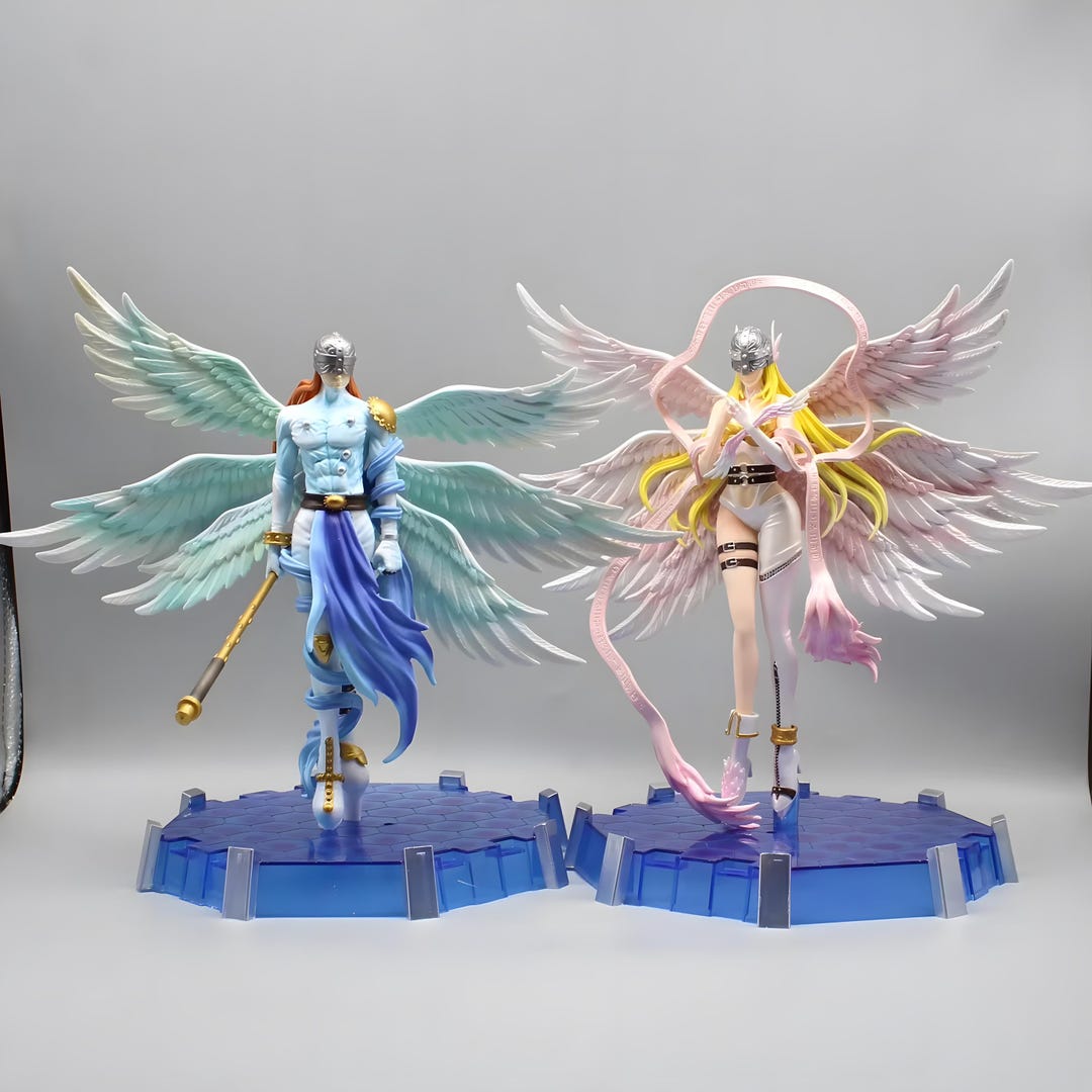 Digimon Adventure : Angewomon & Angemon Figures / Anime Action ...