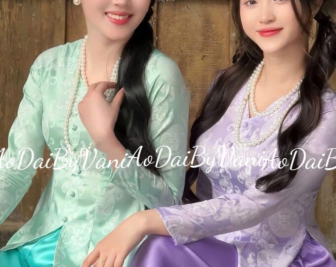 Modern Ao Ba Ba Set, Traditional Vietnamese Phap Phuc(2 Colors) G362 - Etsy
