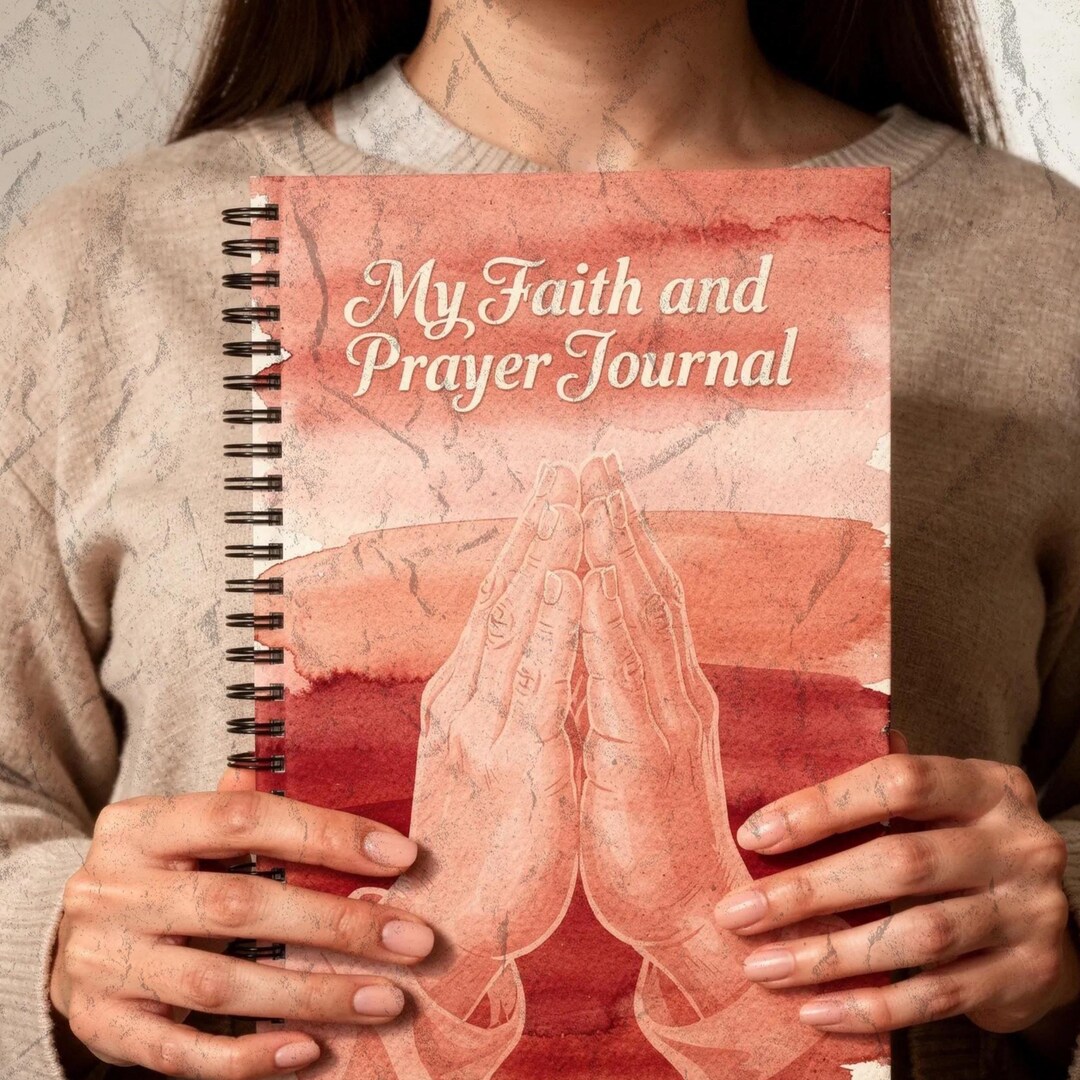 Inspirational Faith Journal Prayer Spiral Notebook 6x8 Devotional Diary ...
