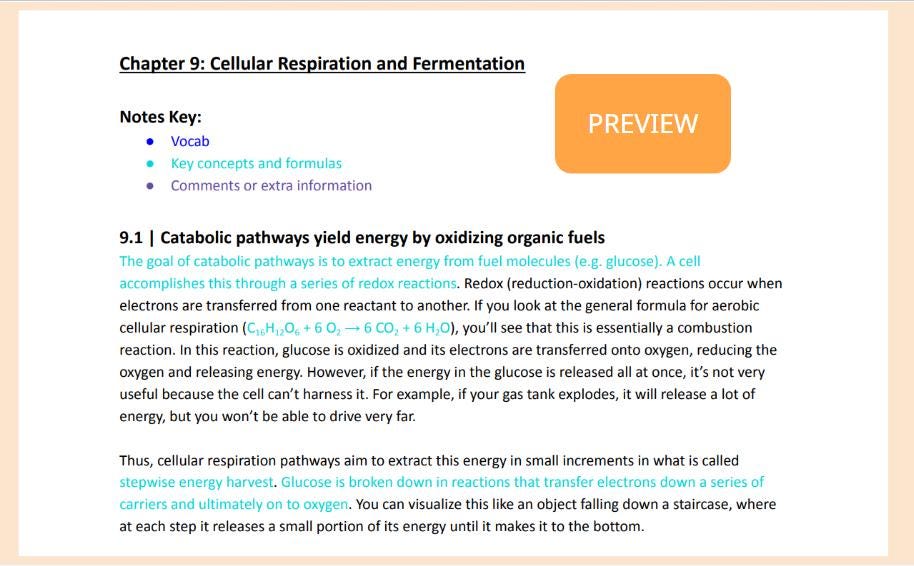 Cellular Respiration Complete Notes | Glycolysis, Krebs Cycle, Electron ...
