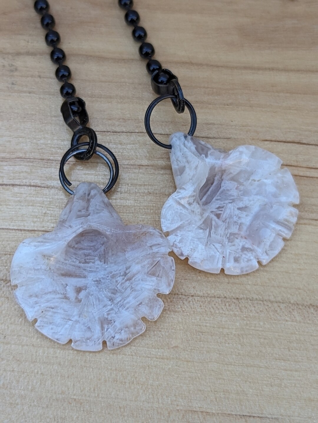 Stone Blossom Ceiling Fan Pulls, Beige Floral Home Décor, Carved Flower ...