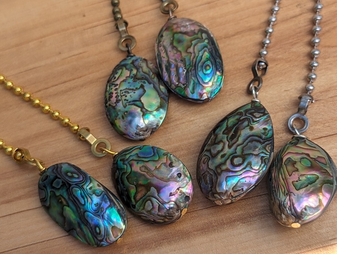 Abalone Shell Ceiling Fan Pulls: Beach House Decor, Seaside Cottage - Etsy