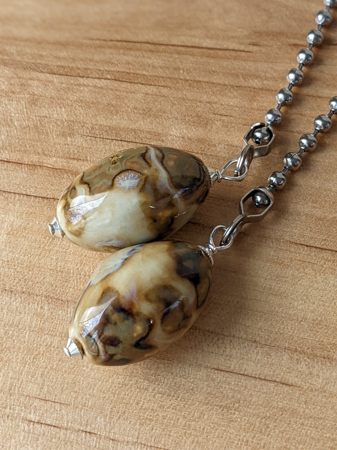 Pottery Fan Pulls, Decorative Fan Pulls, Pair of Fan Pulls, Ceiling Fan ...