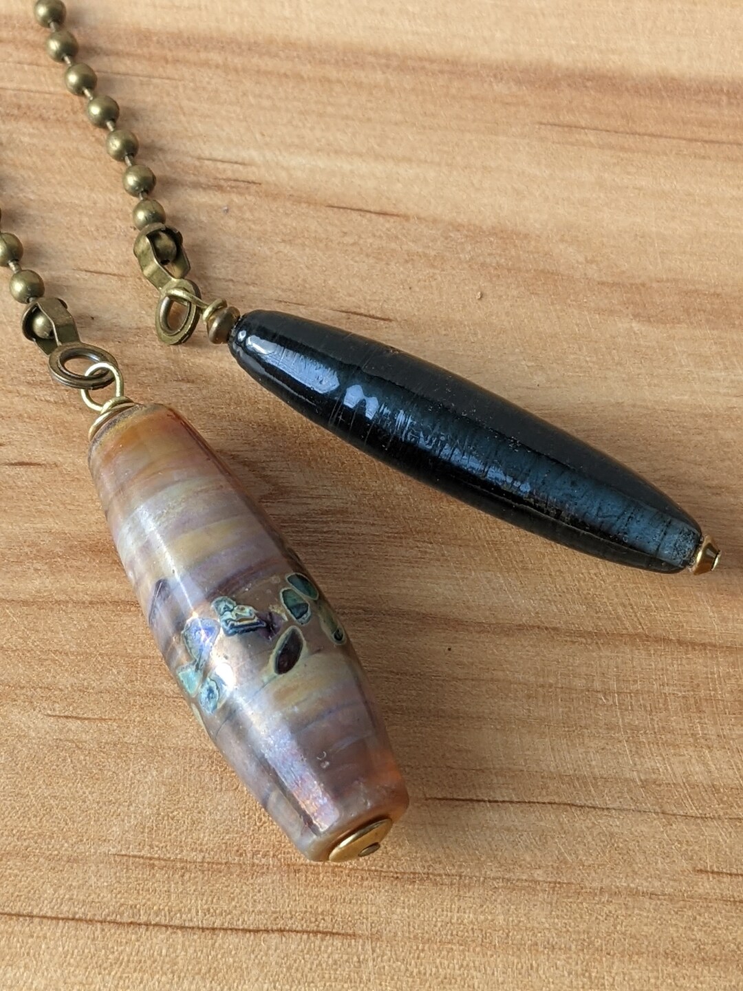 Art Glass Ceiling Fan Pulls Indigo Fan Dangle Set Art Glass - Etsy