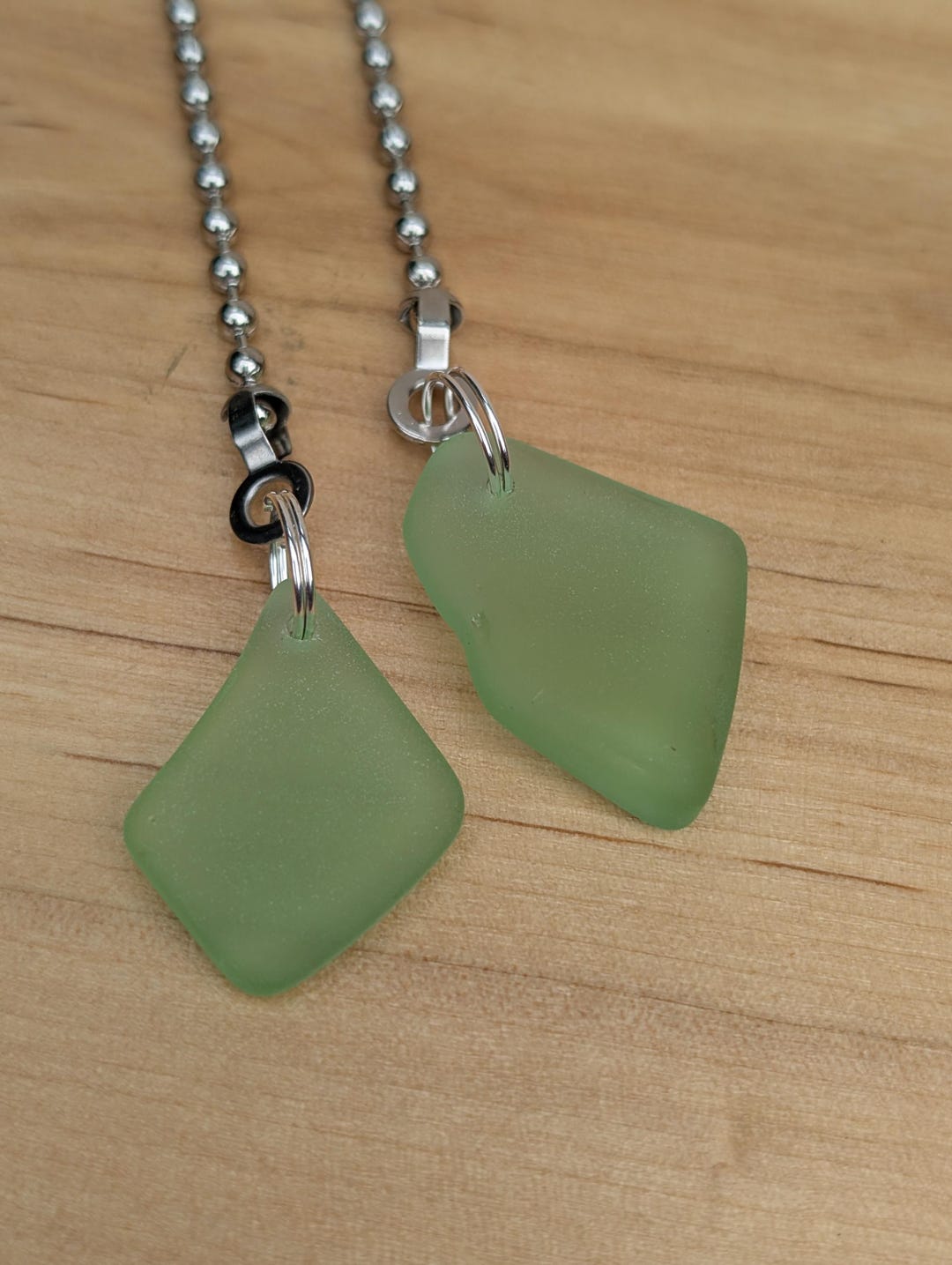 Sea Glass Ceiling Fan Pulls: Light Green Beachy Decor, Coastal Style - Etsy
