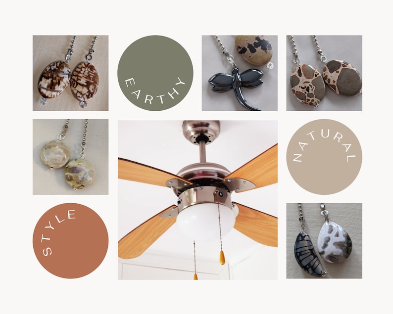 Ammonite Fan Pulls Pair of Fan Pulls Ceiling Fan Pulls - Etsy