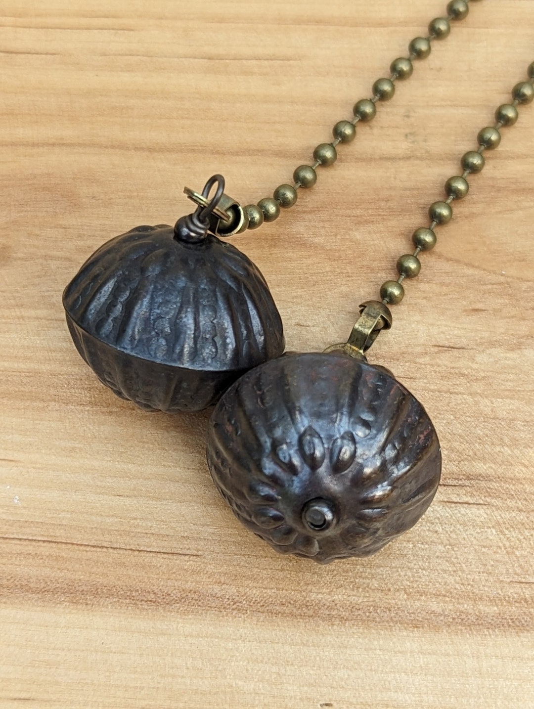 Textured Tin Metal Fan + Light Pulls, Oiled Bronze Home Décor - Etsy