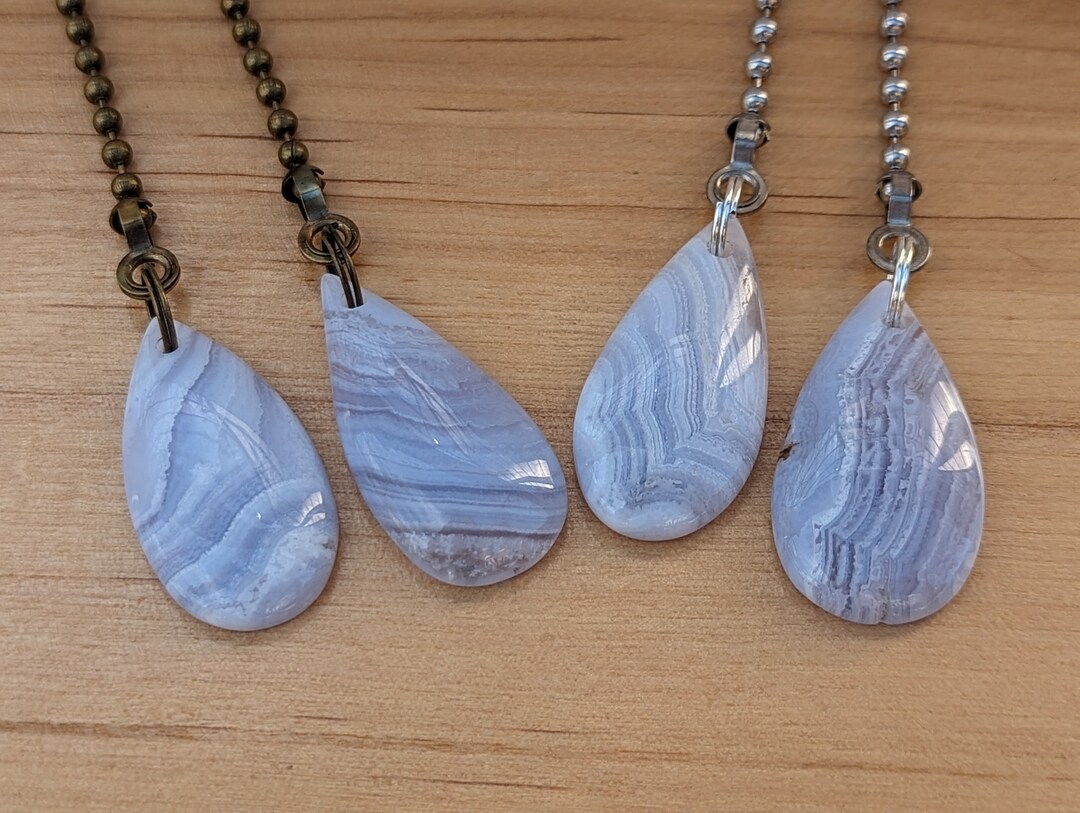 Light Blue Ceiling Fan Pulls, Modern Home Décor, Teardrop Fan Chain ...