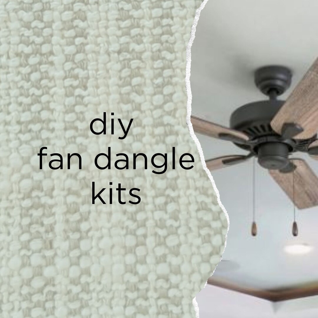 DIY Make Your Own Fan + Light Chain Pull KIT, Do It Yourself, Black or ...