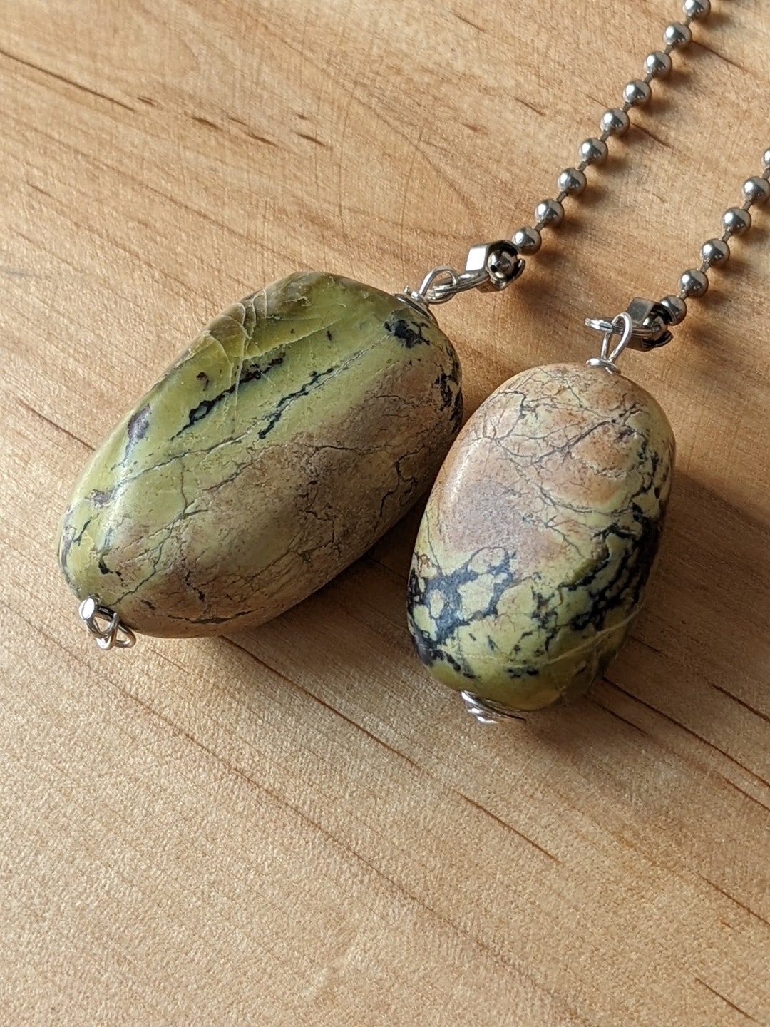 Chunky Stone Ceiling Fan Pulls, Nature Inside, Decorative Fan Pulls ...