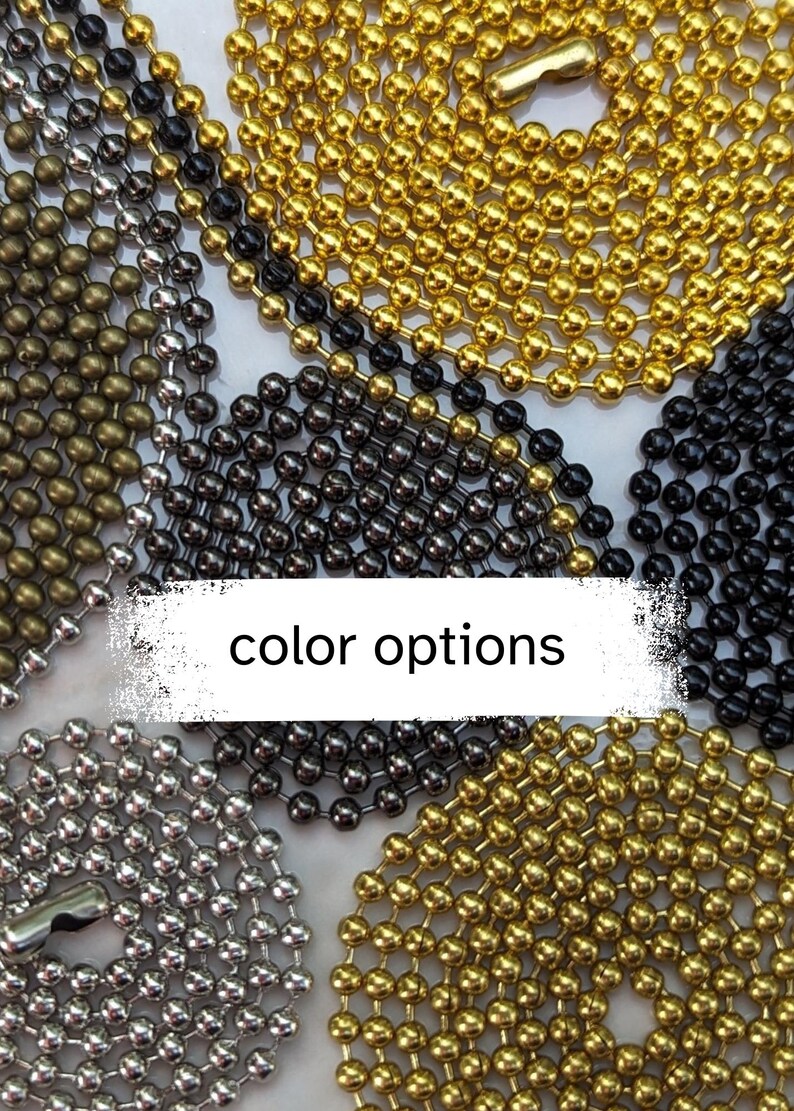 Fan Pull Ball Chain Upgrade: Custom Metal Finish & Length, Adapt for ...