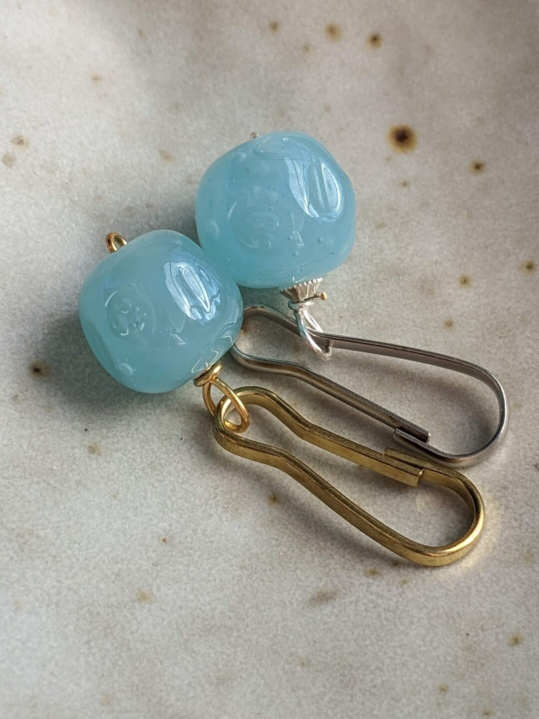 Handbag Zipper Dangle, Vintage Glass Orbs, Decorative Zip Pull, Purse ...