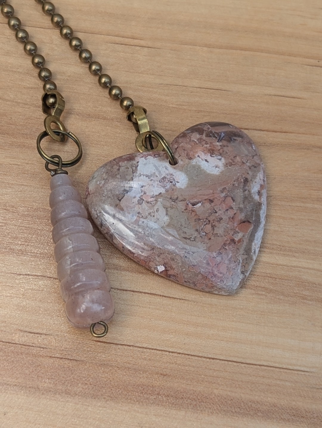 Beaded Pink Fan Chain Pulls, Stone Fan Pulls, Fan Pull Chain Set, Home ...