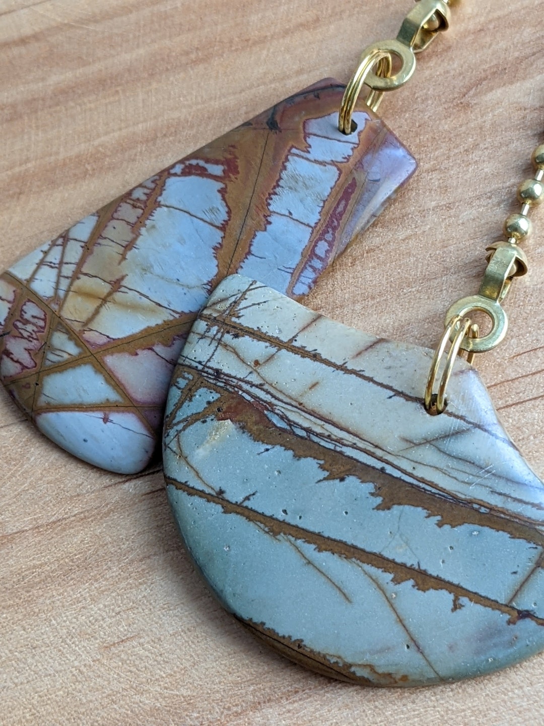 Batik Ceiling Fan Pulls, Picasso Jasper Fan Pulls, Boho Home Decor ...