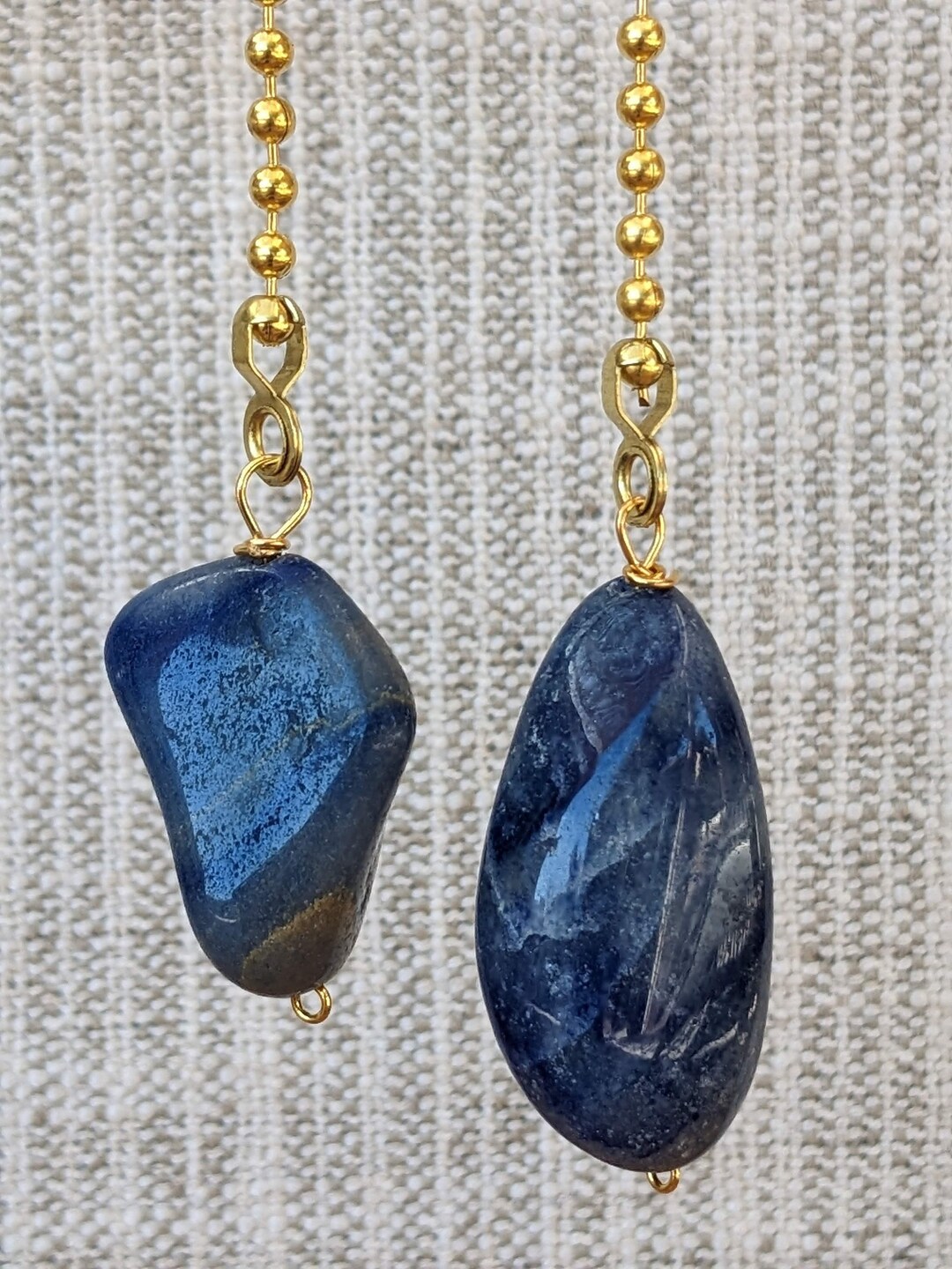 Sodalite Pebble Ceiling Fan Pulls Chunky Stone Fan Pulls - Etsy