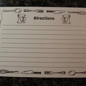 Large Recipe Cards - Etsy
