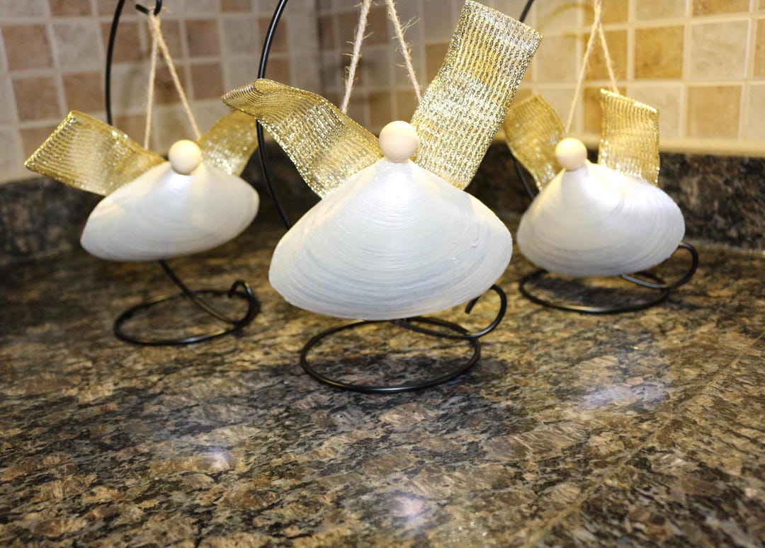 Angel Shell Ornaments - Etsy