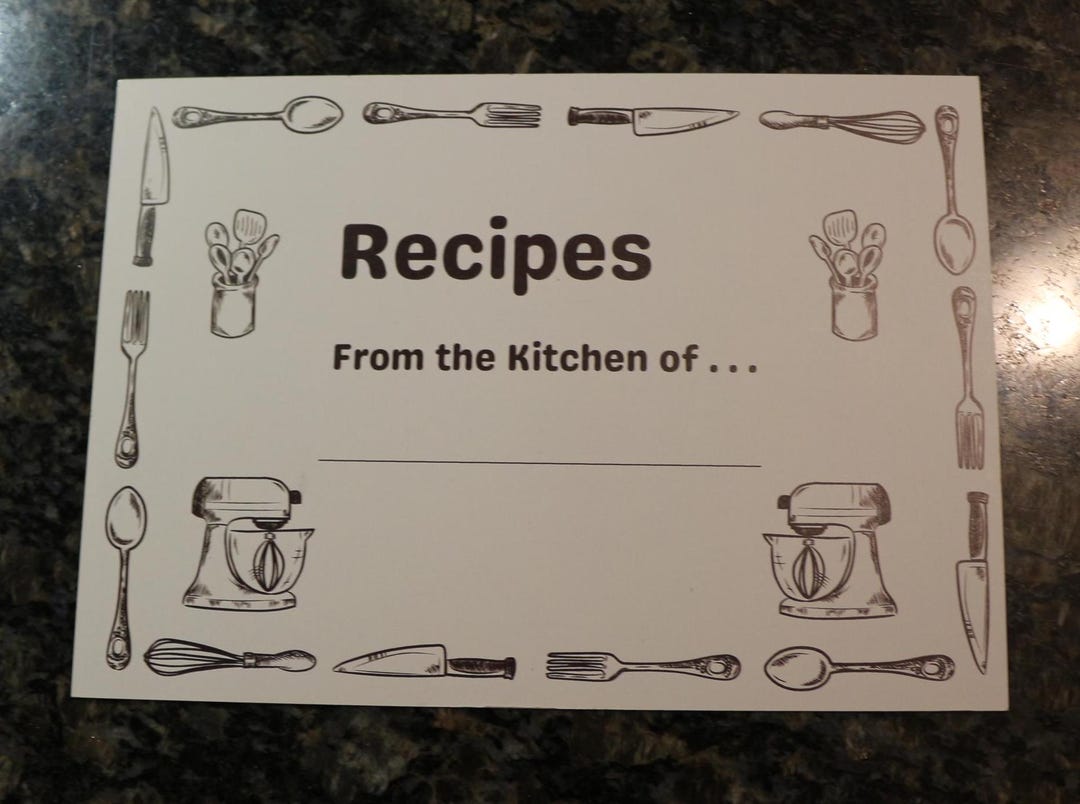 Large Recipe Cards - Etsy