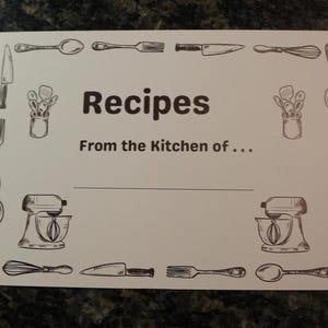 Large Recipe Cards - Etsy