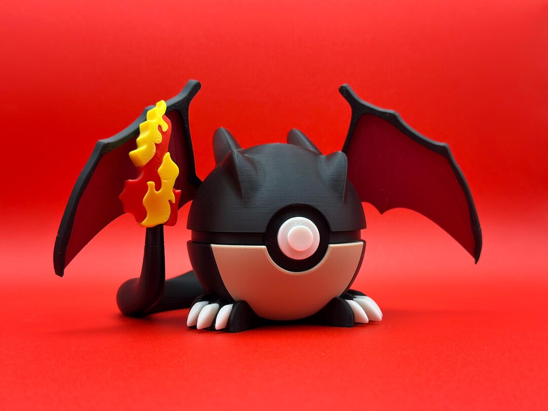 Shiny Charizard Monster Ball - 3D Printed - Etsy