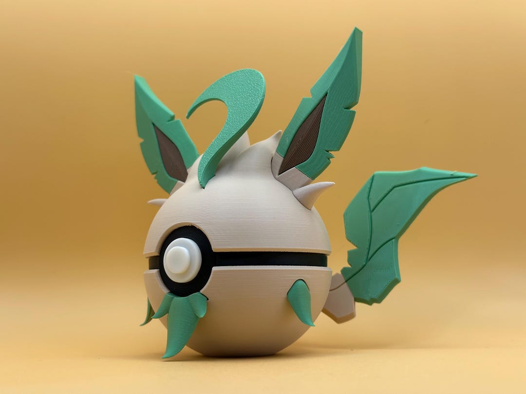 Leafeon Monster Ball - 3D Printed - Etsy