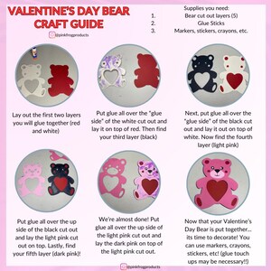 Valentine's Day Bear Craft - Etsy