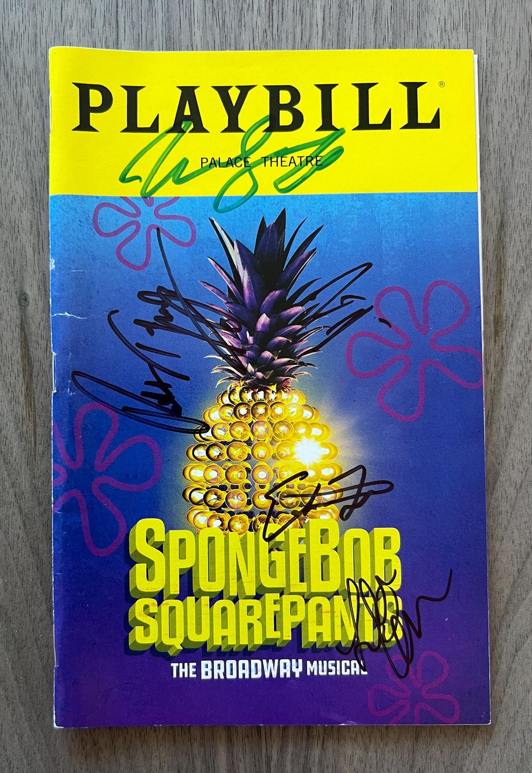 Spongebob Squarepants the Broadway Musical Broadway Playbill (signed ...
