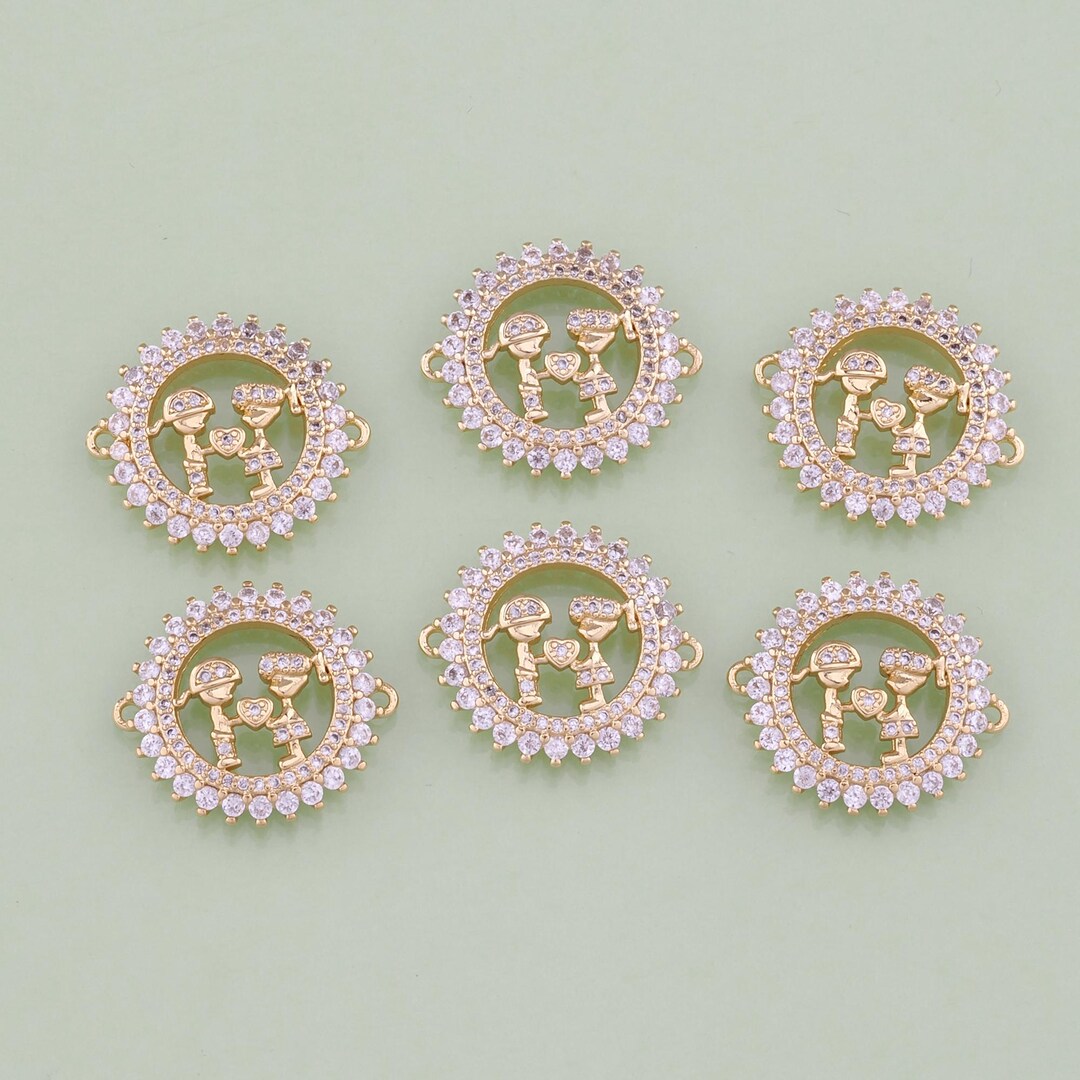 1pcs 18K Gold Filled Boy Girl Child Pendant Boy Girl Wedding Charm for ...