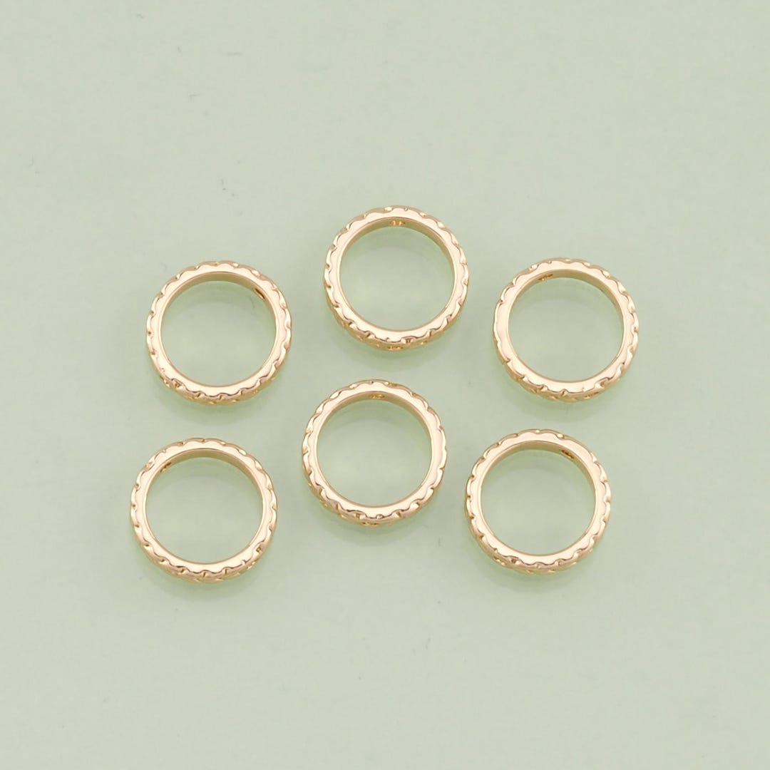 1pcs 18K Gold Filled Circle Bead Frames,beads Pearl Circle Frames for ...