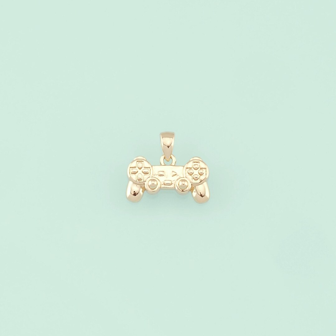 1pcs 18K Gold Filled Game Console Pendant Gamepad Charm for DIY Jewelry ...