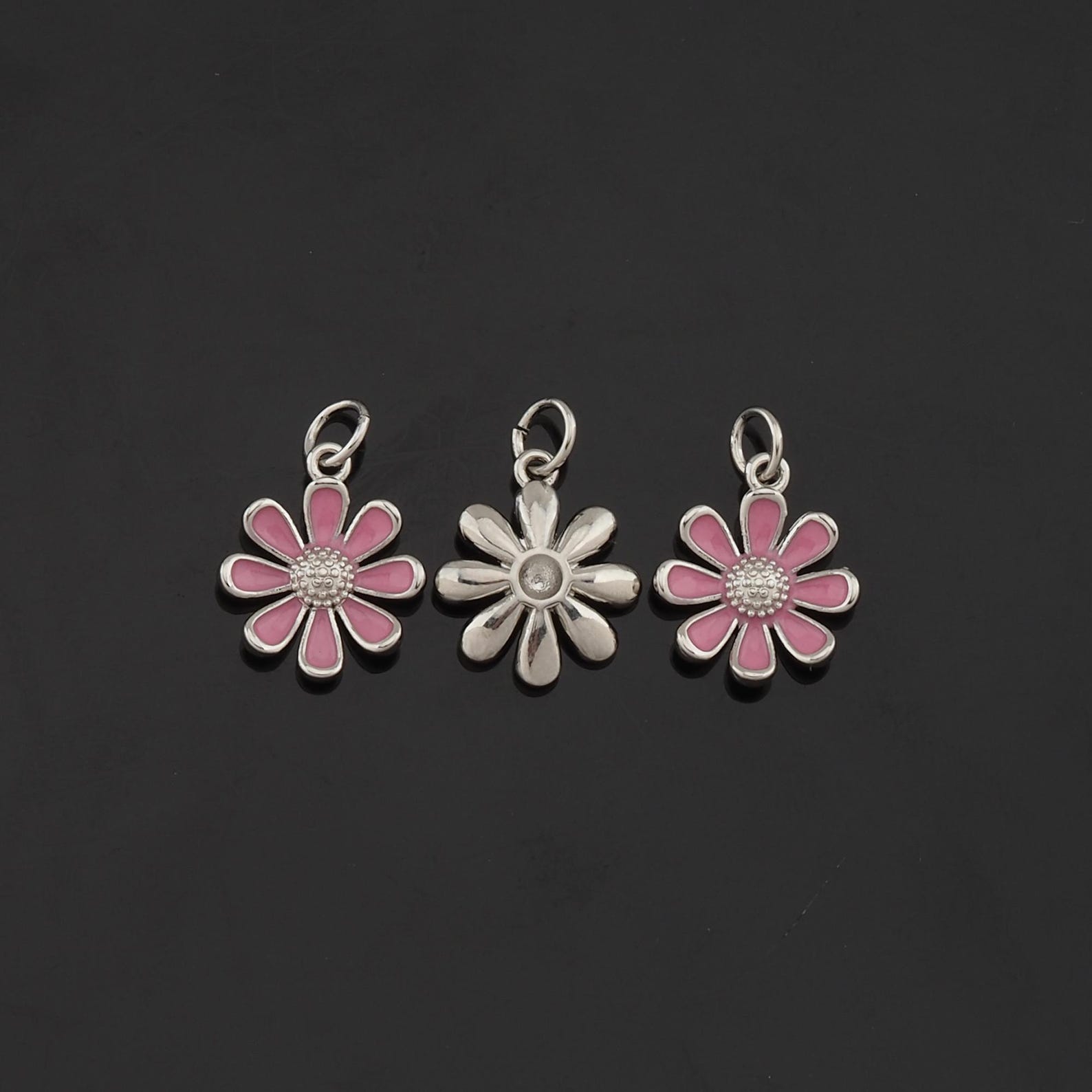 1pcs 18K Gold Filled Daisy Pendant Daisy Charm for DIY Jewelry Finding ...
