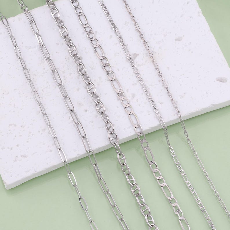 1 Meter 18K Gold Filled Rectangle Oval Chain Necklace,thin Link Chain ...