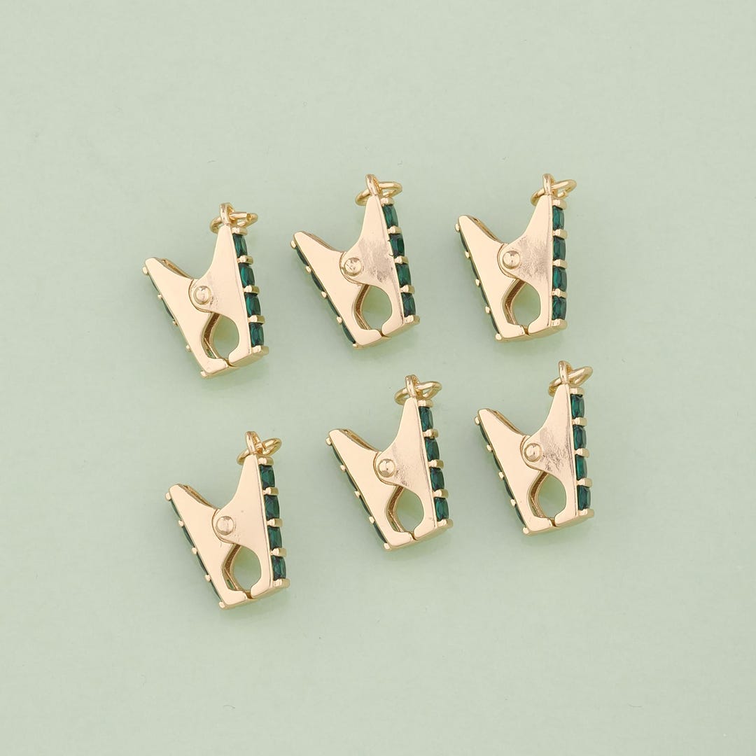 1pcs 18K Gold Filled Clothespin Pendant Clothespin Charm for DIY ...