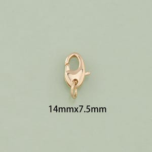 18K Gold Filled Lobster Clasp,carabiner Lock Connector,lobster Claw for ...