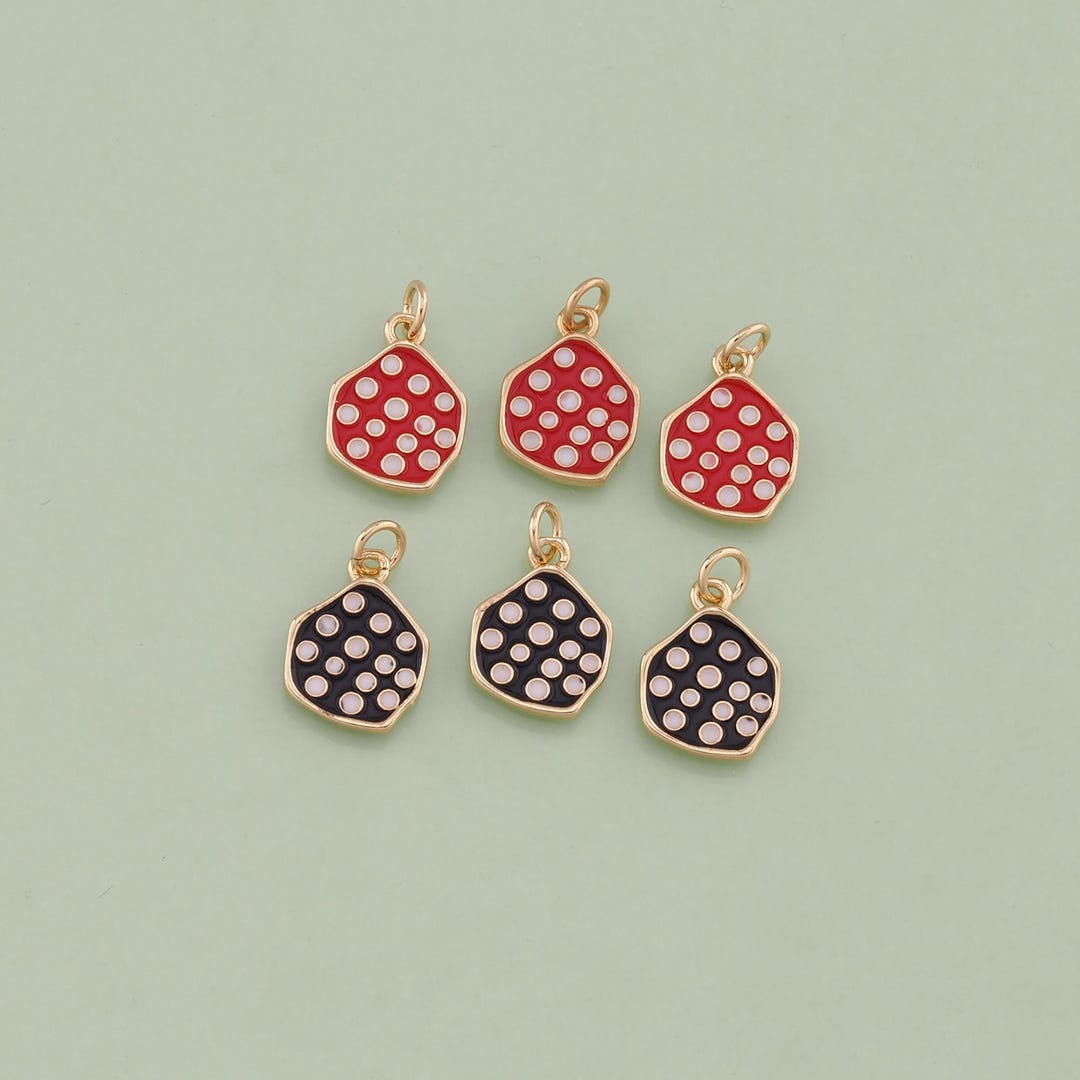 1pcs 18K Gold Filled Enamel Geometry Pendant Geometry Charm for DIY ...