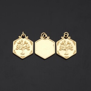 1pcs 18K Gold Filled Tree of Life Pendant Tree of Life Charm for DIY ...