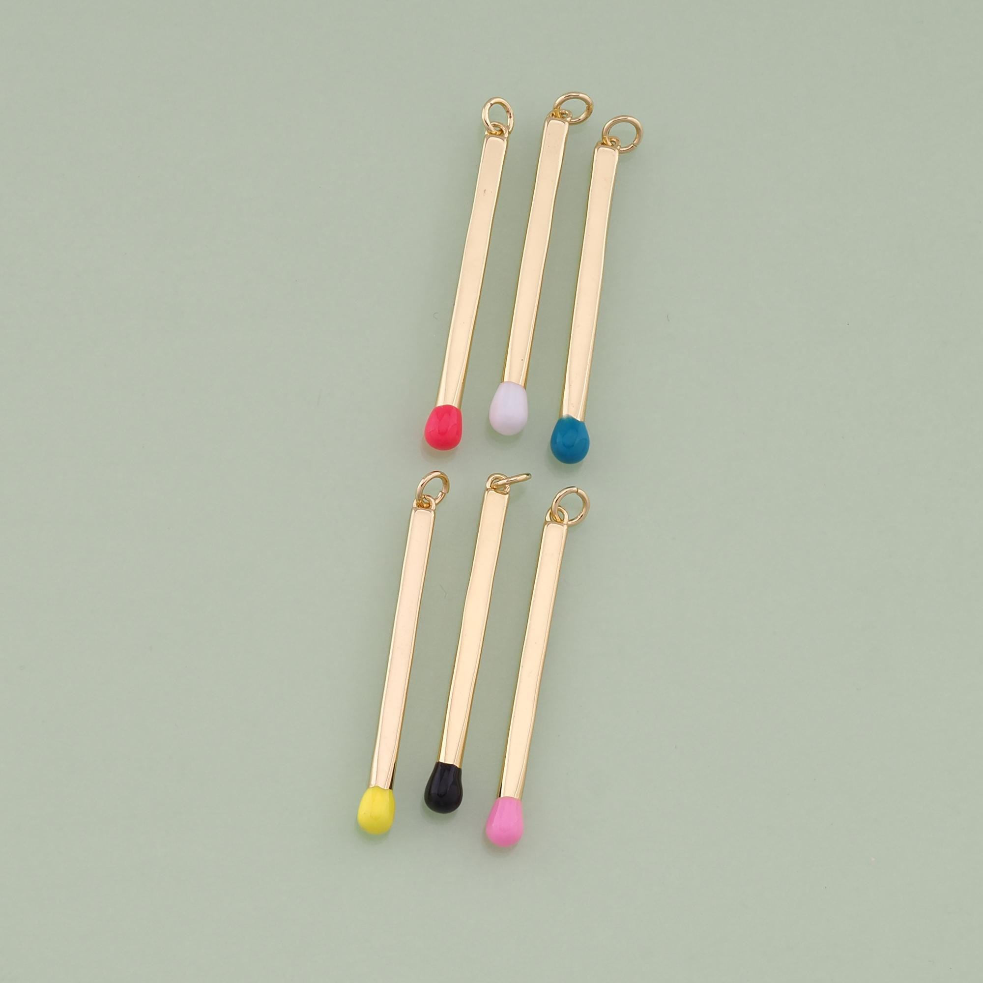 1pcs 18K Gold Filled Matches Pendant Matches Charm for DIY Jewelry ...