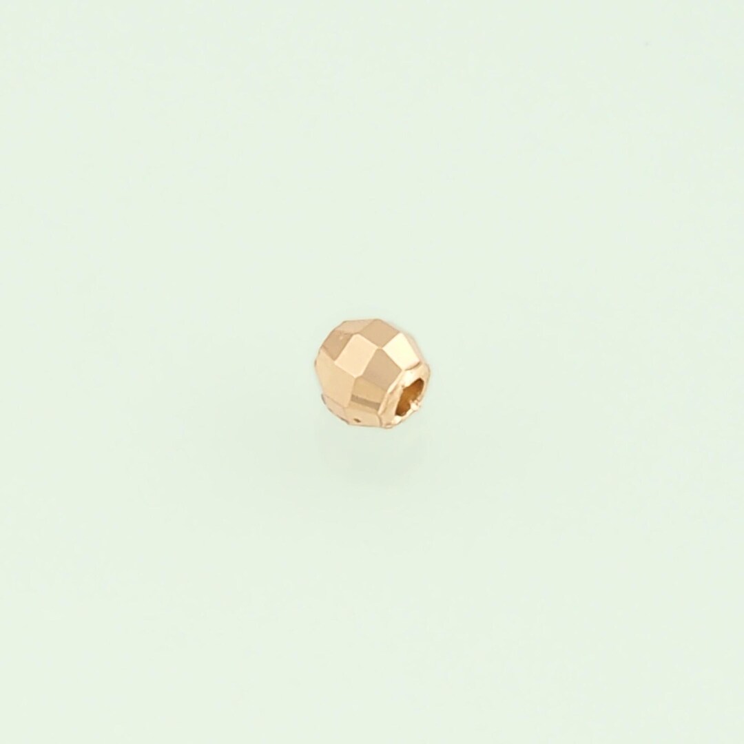 1pcs 18K Gold Filled Round Spacer Beads Pendant Round Charm for DIY ...