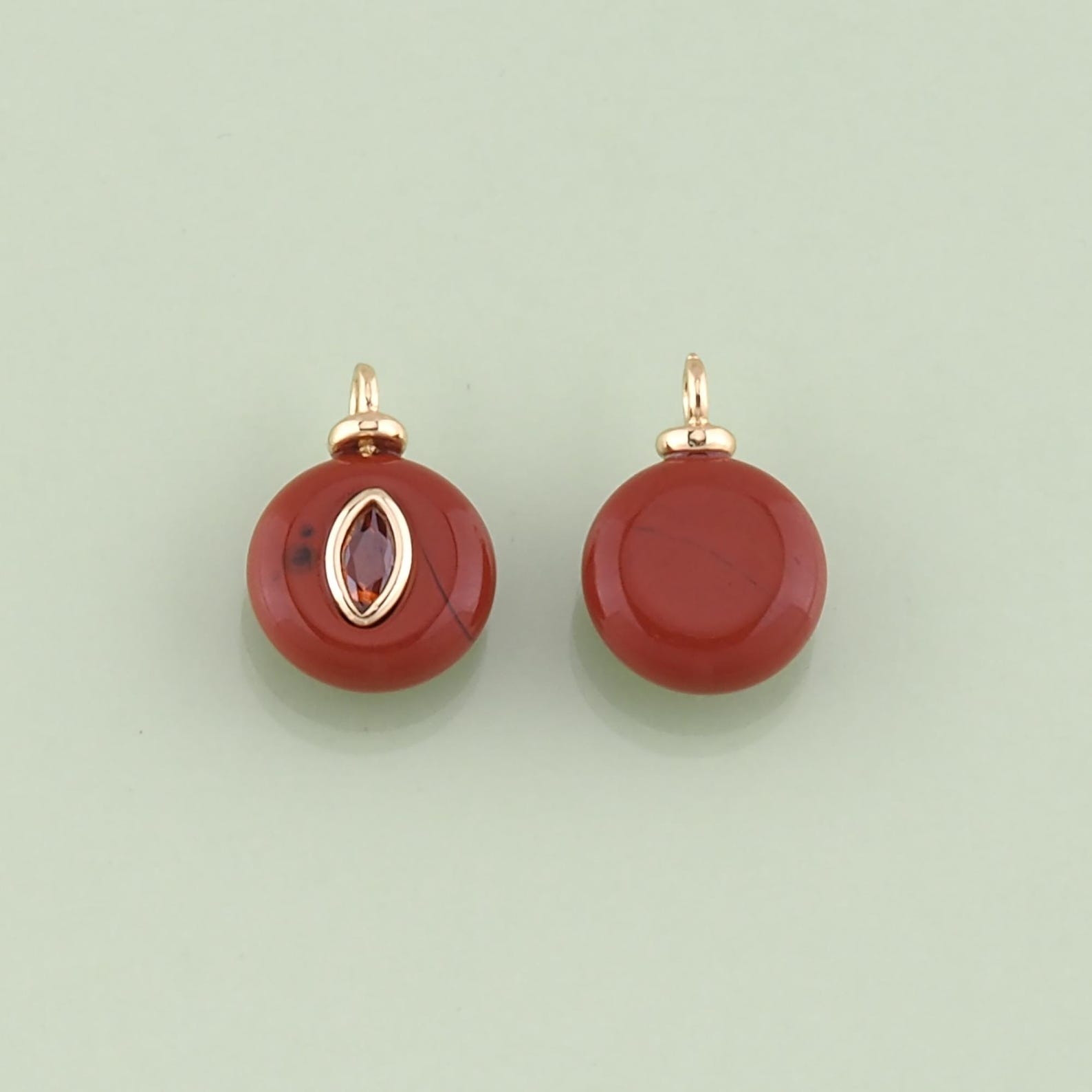 1pcs 18K Gold Filled Natural Stone Pendant Natural Stone Charm for DIY ...